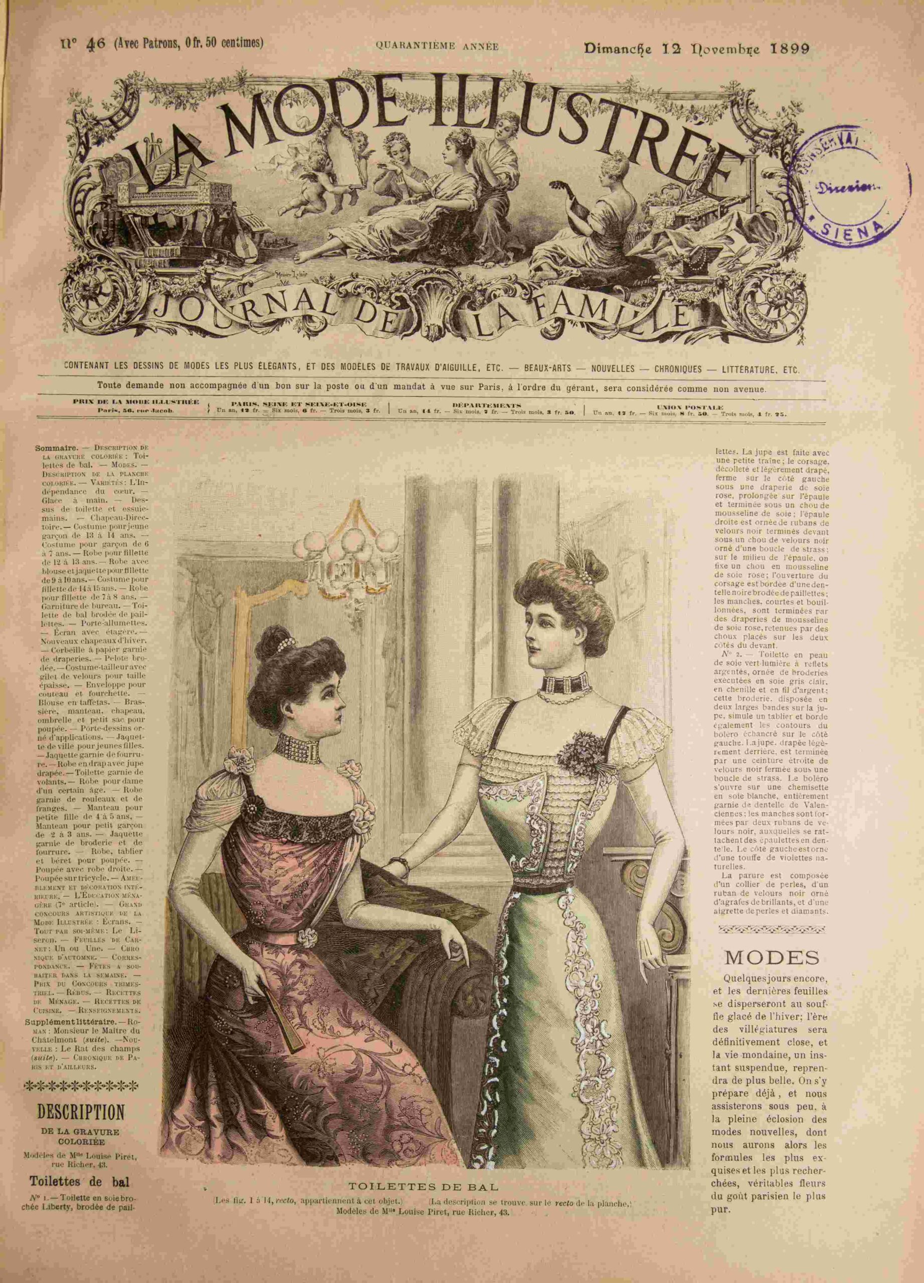 Case 2: La Mode Illustrée: Journal De La Famille – MRQOI